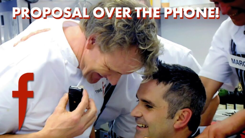 💘 Culinary Cupid: Gordon Ramsay Ignites a Surprise Phone Proposal | The ...