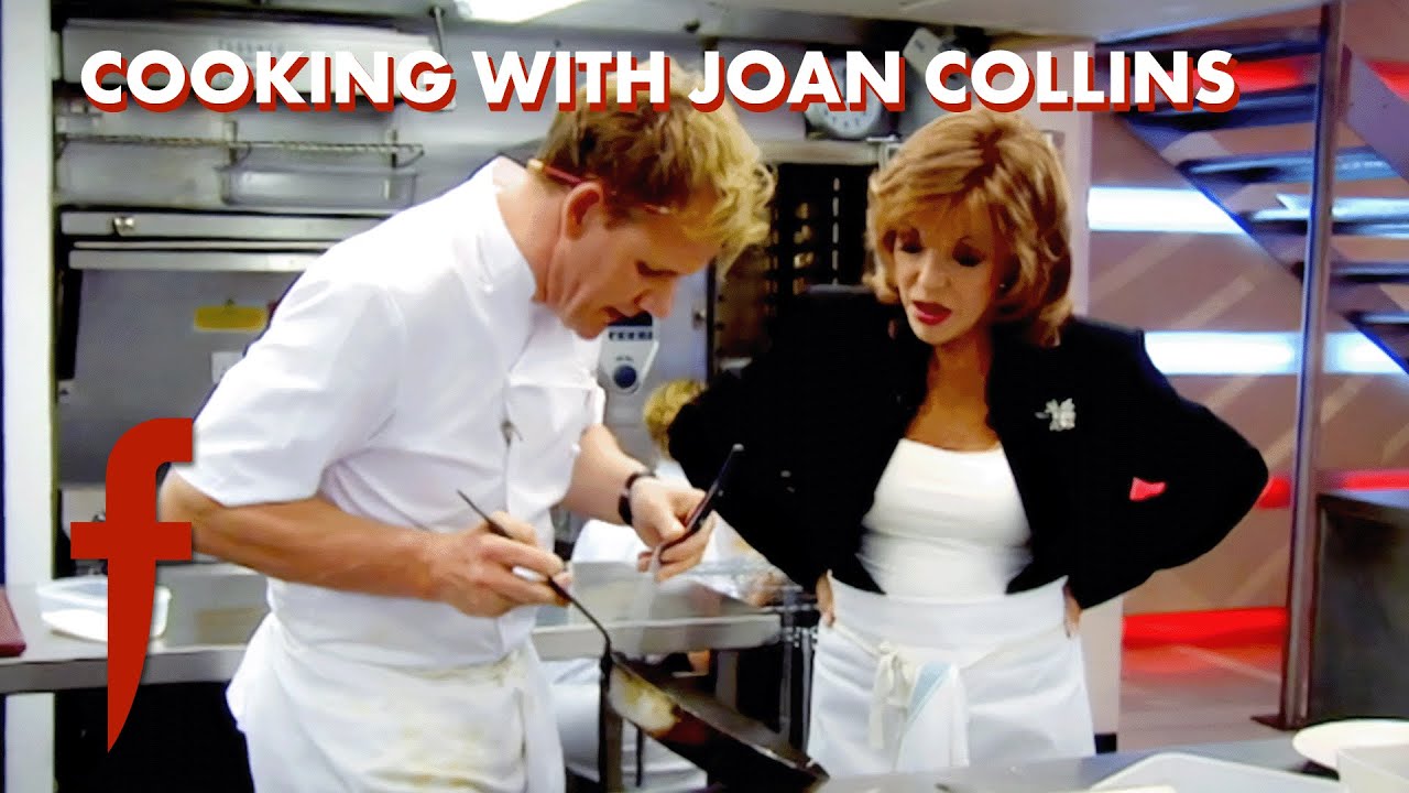 Joan Collins in the Kitchen: Gordon Ramsay's Lesson on Crafting the ...