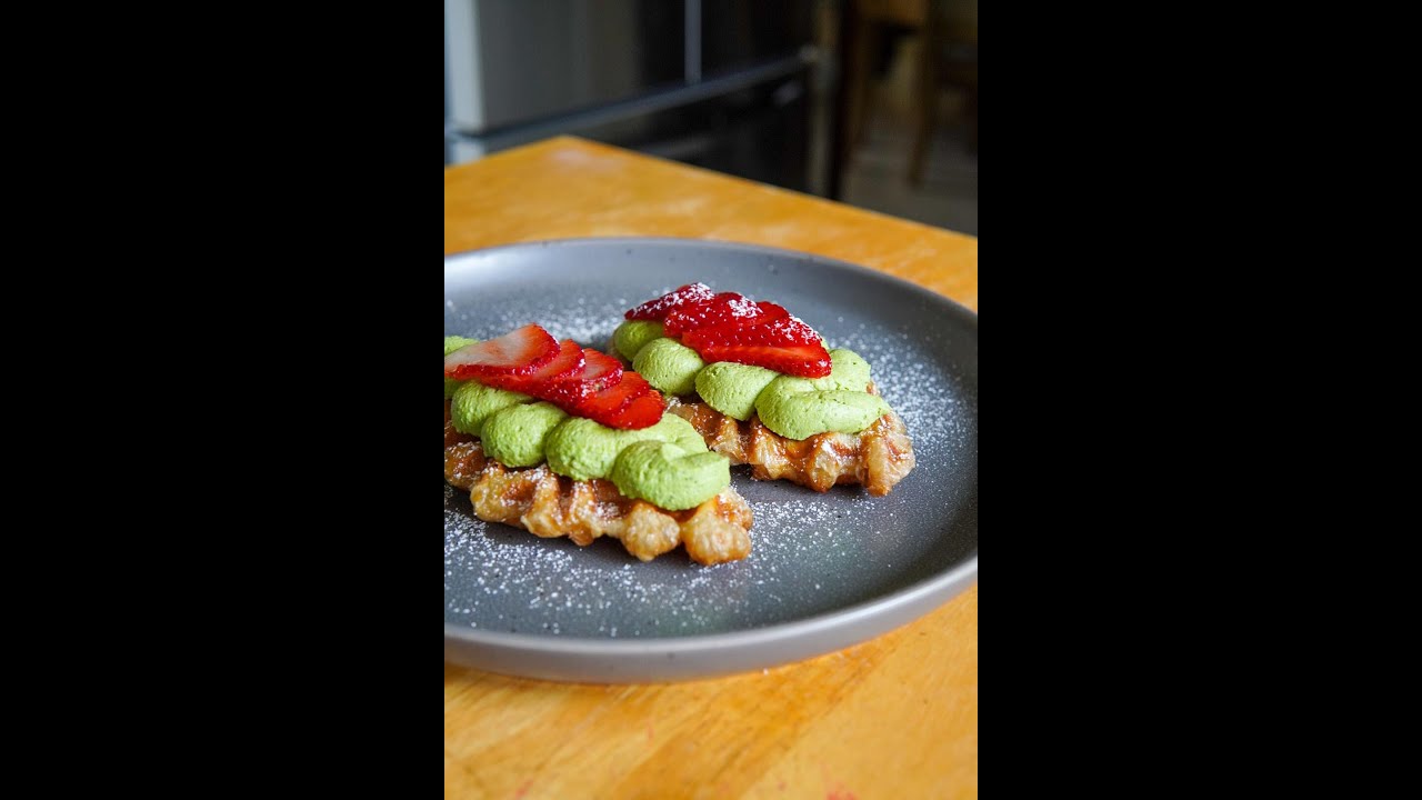 Matcha Croffles - Bing Chef - The Art of Cooking