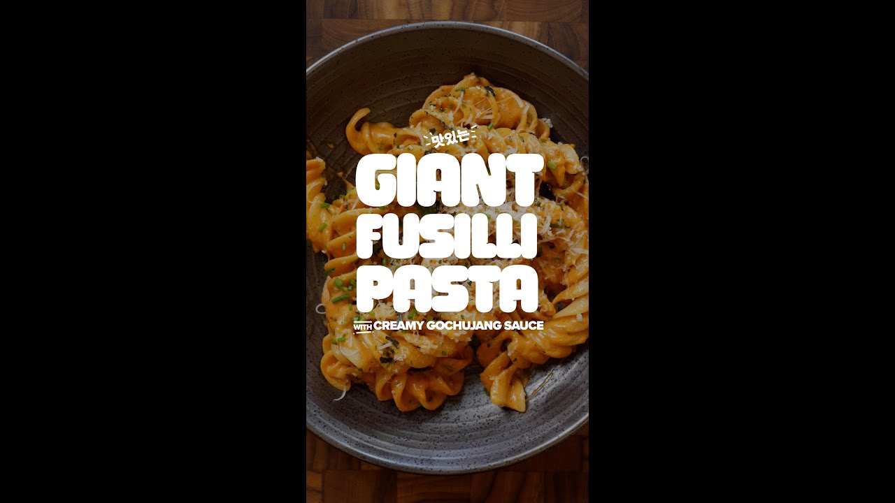 Giant Fusilli Gochujang Pasta - Bing Chef - The Art of Cooking